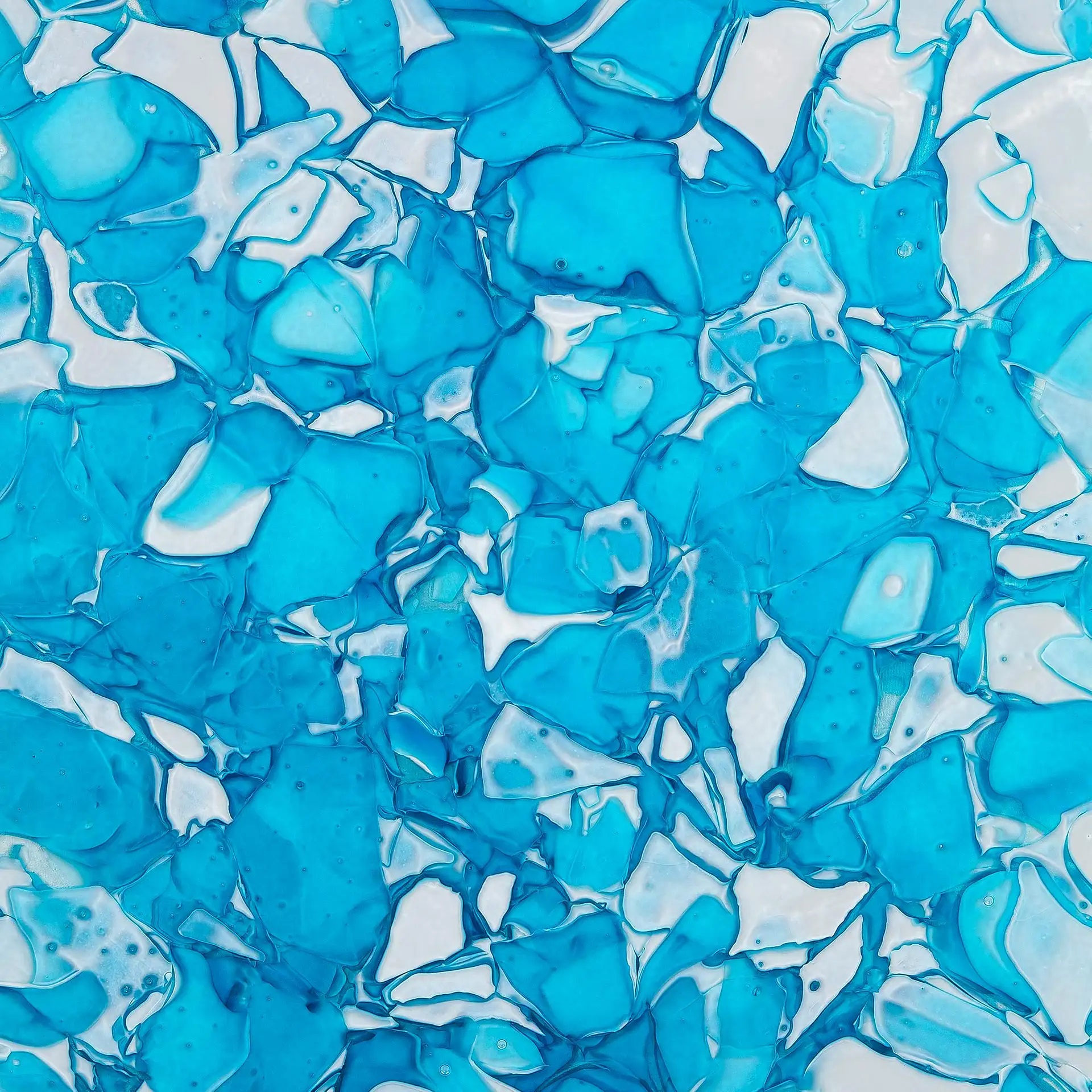 Materials Assemble | Triplex Opal Turquoise Recycled Blown Glass